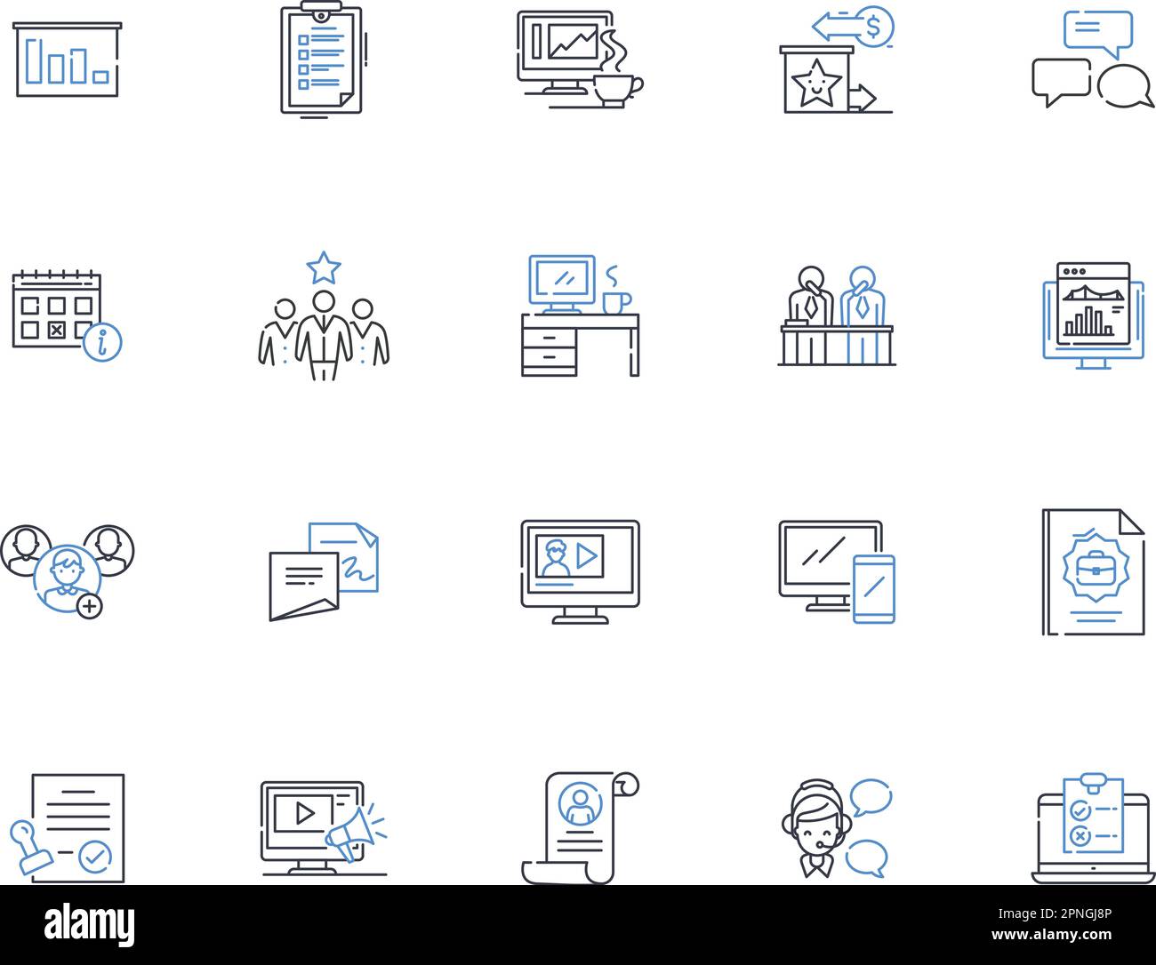 Event business line icons collection. Celebration, Festivity, Gathering ...