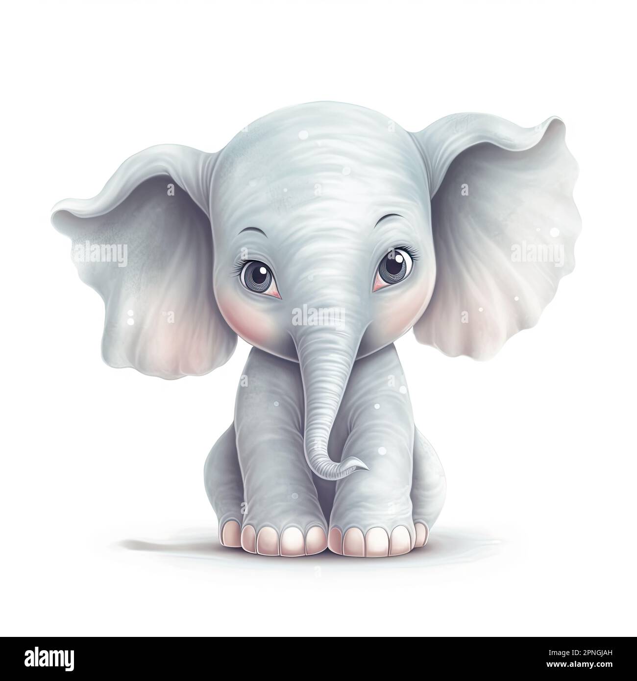 Elephant isolated on white background. Transparent use for T shirt ...