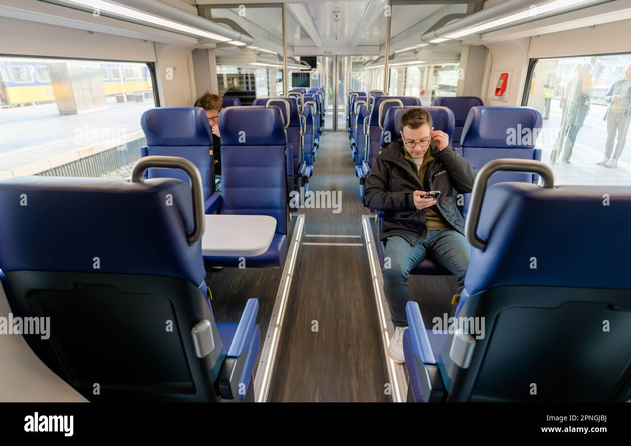 ROTTERDAM - The interior of the Intercity New Generation (ICNG) at ...