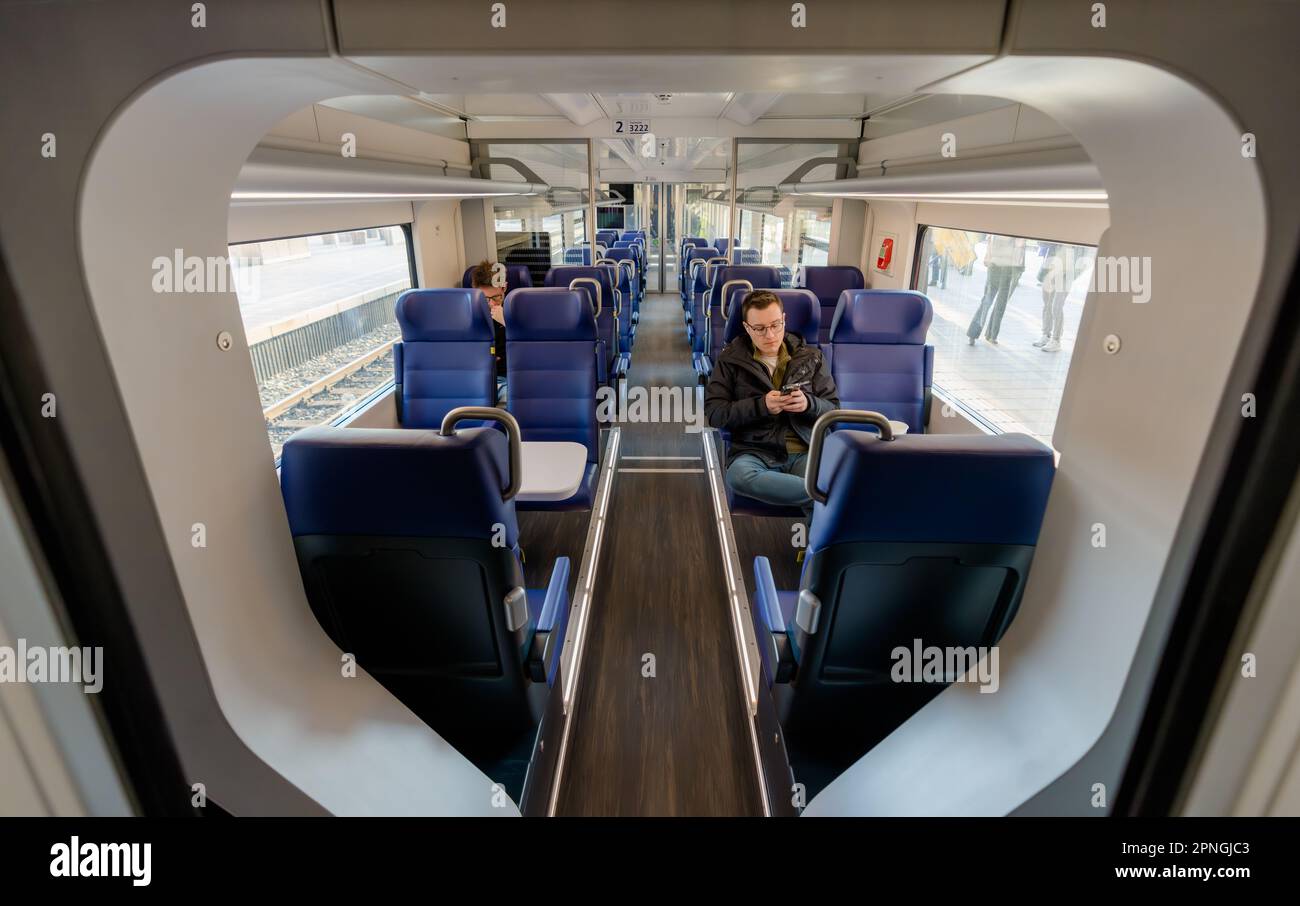 ROTTERDAM - The interior of the Intercity New Generation (ICNG) at ...