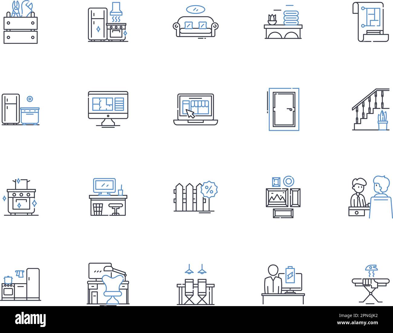 Armchair line icons collection. Comfort, Relaxation, Cozy, Cushion ...