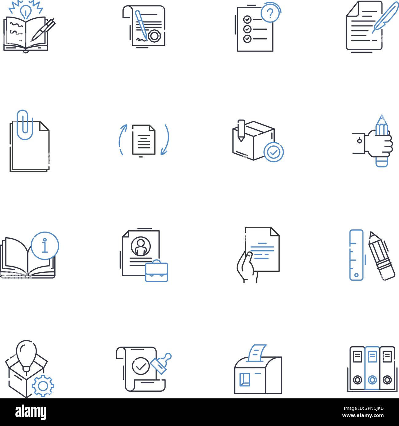 Marketing campaign line icons collection. Branding, Targeting ...