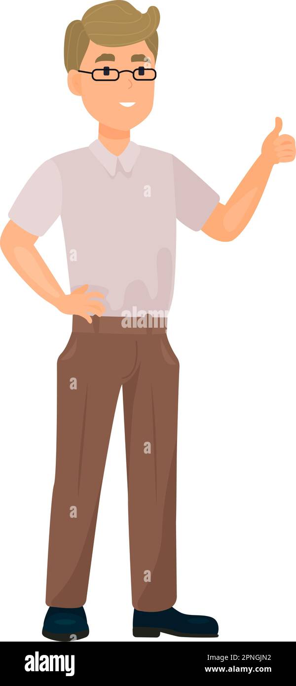 Programmer illustration in color cartoon style. Editable vector graphic ...