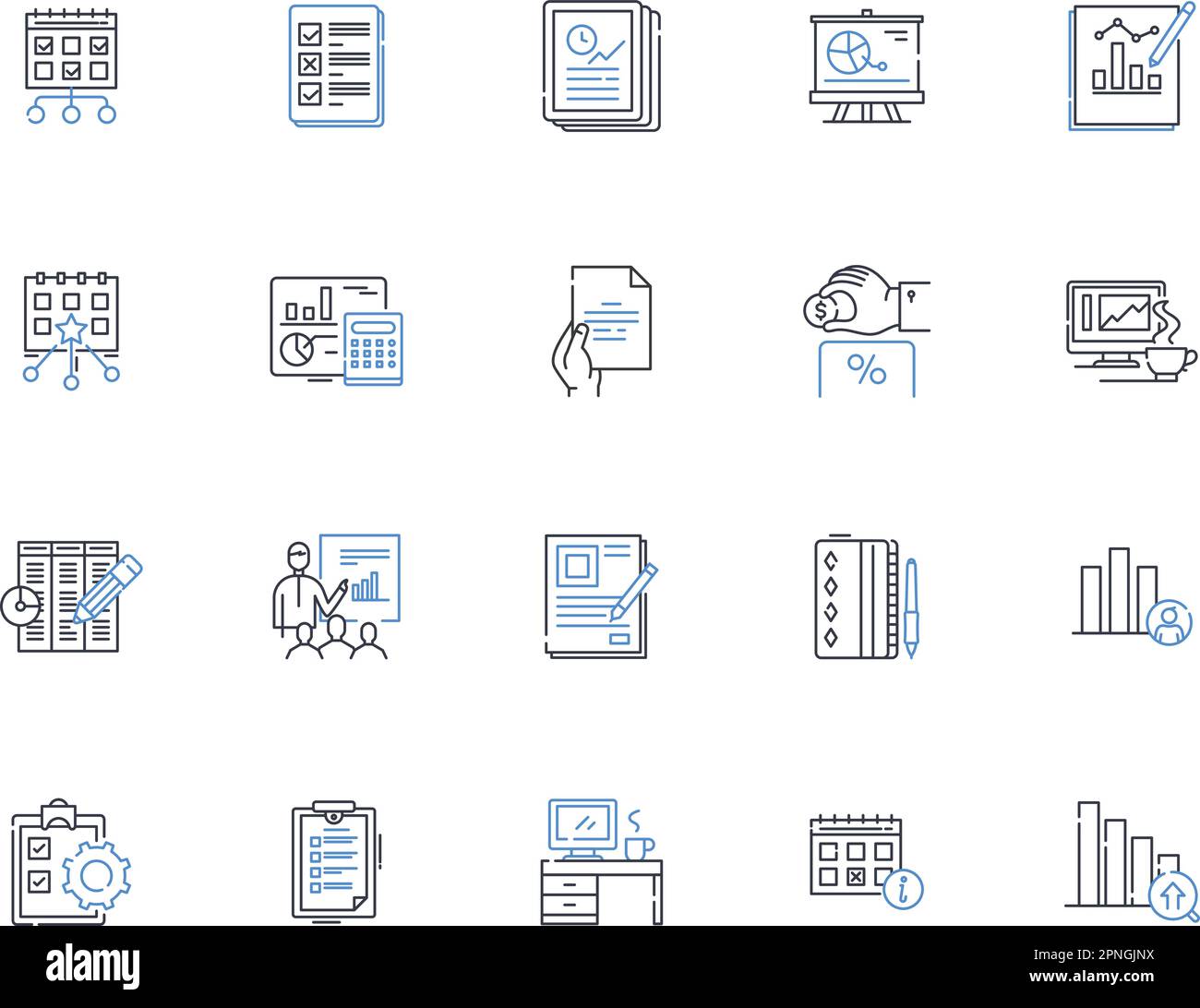 Timetable - Schedule line icons collection. Routine, Agenda, Itinerary ... Timetable - Schedule line icons collection. Routine, Agenda, Itinerary ...