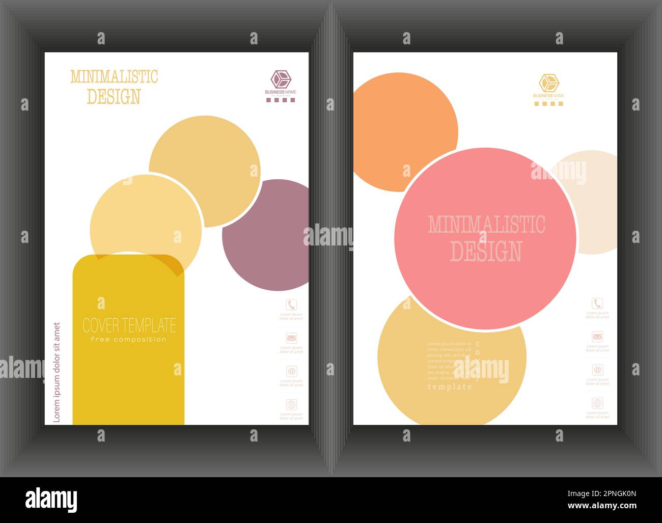 Geometric composition. A set of templates for the design of banners ...