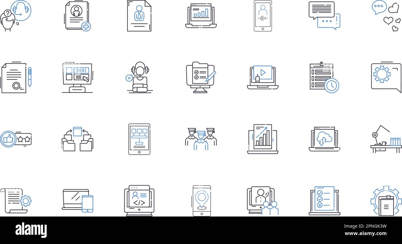 Crisis management line icons collection. Mitigation, Resilience ...