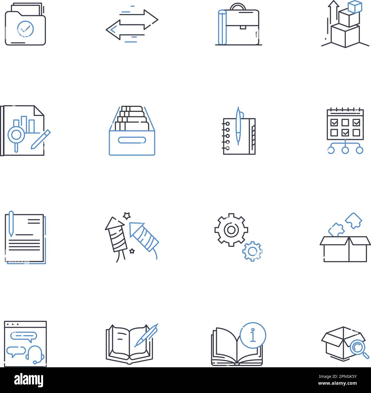Industry Niche line icons collection. Manufacturing, Construction ...