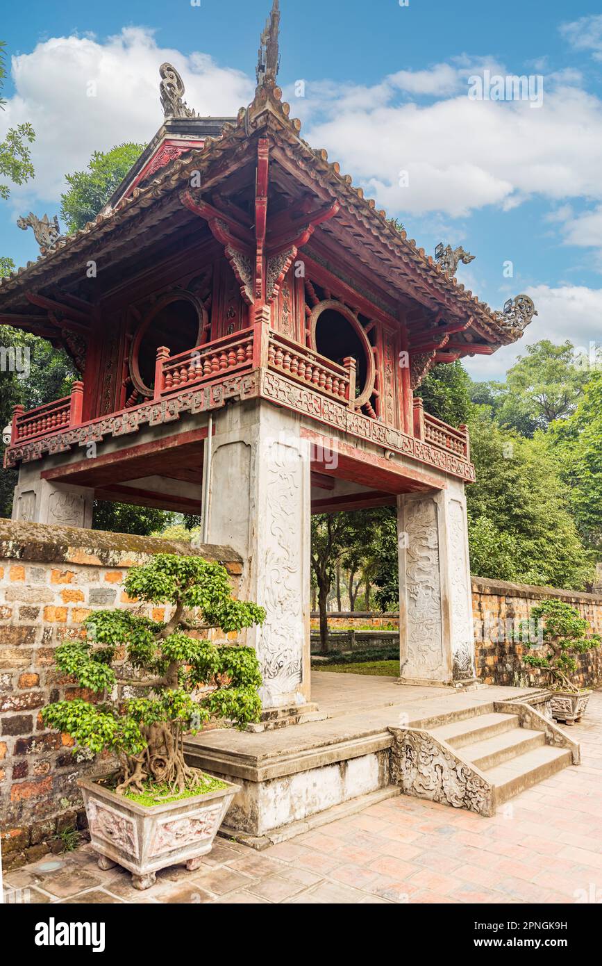 Khue Van Cac pavilion in Temper of Literature Van Mieu in Hanoi ...