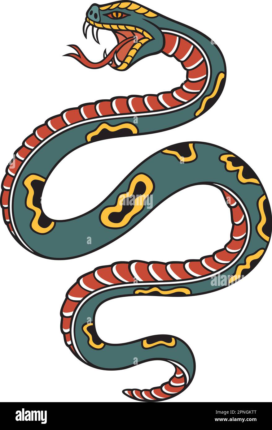 Snake tattoo Stock Vector Images - Alamy