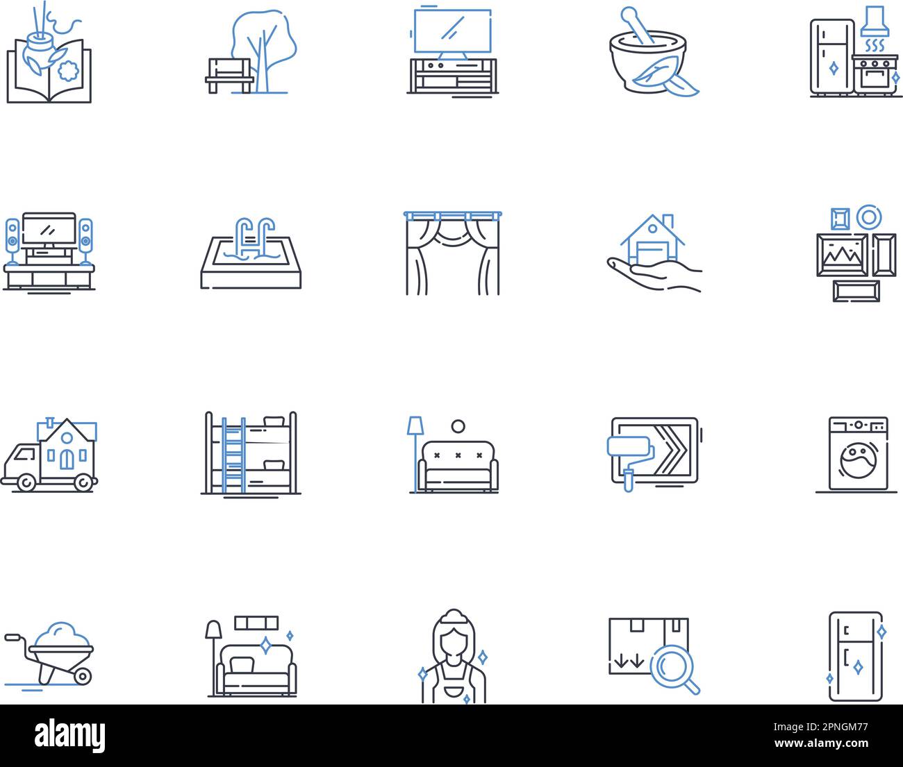 Haven line icons collection. Refuge, Sanctuary, Shelter, Retreat ...