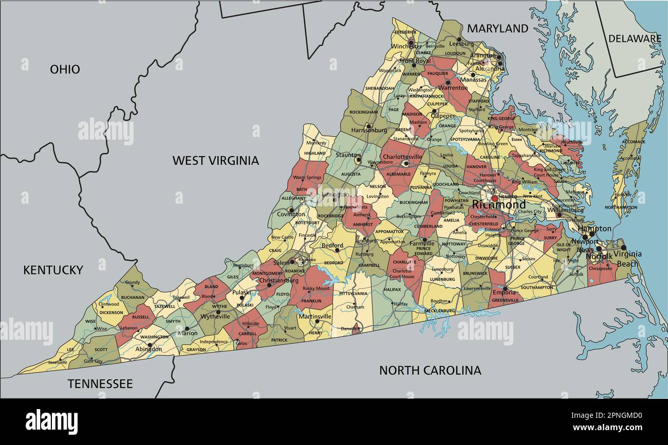 Map of richmond hi-res stock photography and images - Alamy