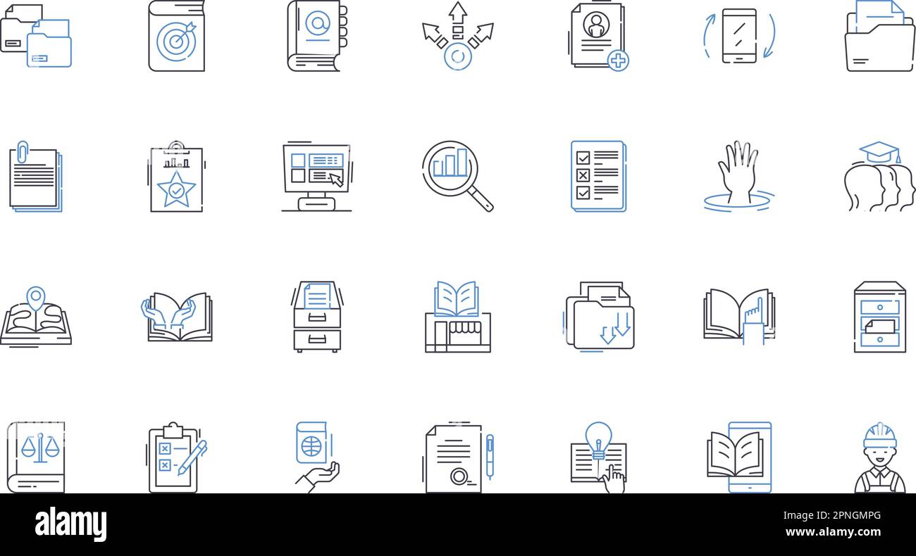 internet tutoring line icons collection. Online, Education, Distance ... internet tutoring line icons collection. Online, Education, Distance ...