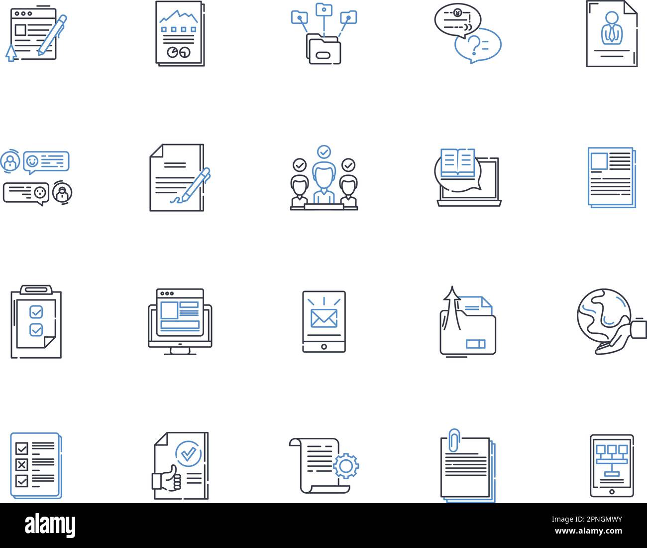 Study line icons collection. Analyze, Memorize, Comprehend, Read, Learn ...