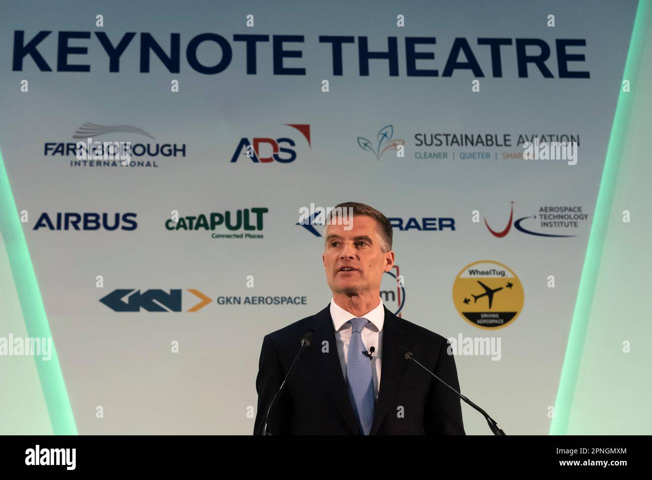 Transport Secretary Mark Harper MP spoke after joining the Jet Zero ...