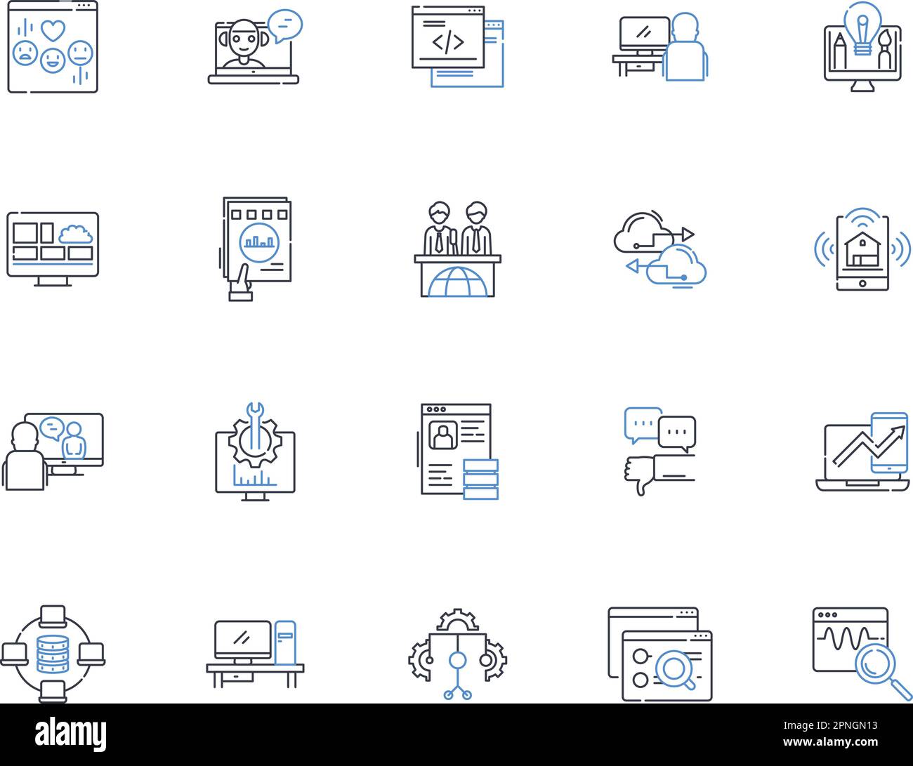 Mobile-compatible line icons collection. Responsive, Adaptable ...