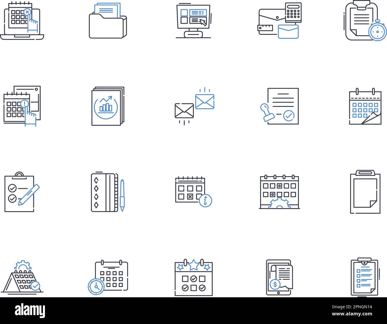 Second line icons collection. Moment, Chance, Time, Attempt ...