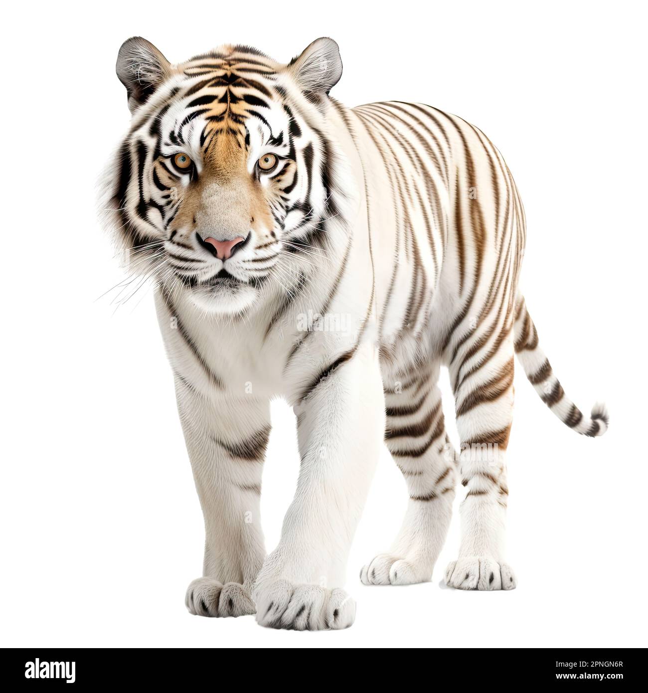 White Tiger Print Background