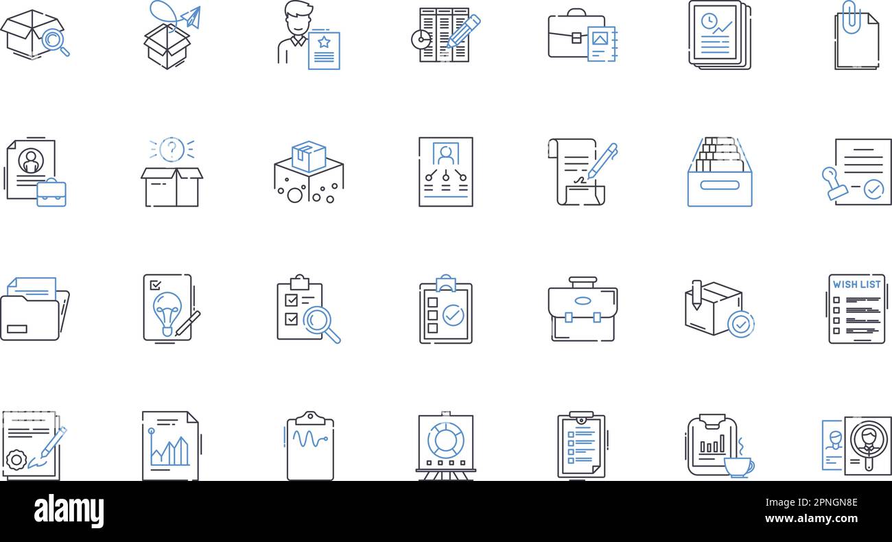 Albums and writings line icons collection. Journals, Memoirs, Scrapbooks, Diaries, Chronicles ...