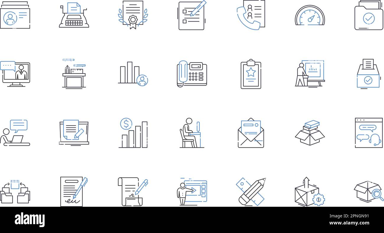 Economic Hub line icons collection. Growth, Entrepreneurship ...