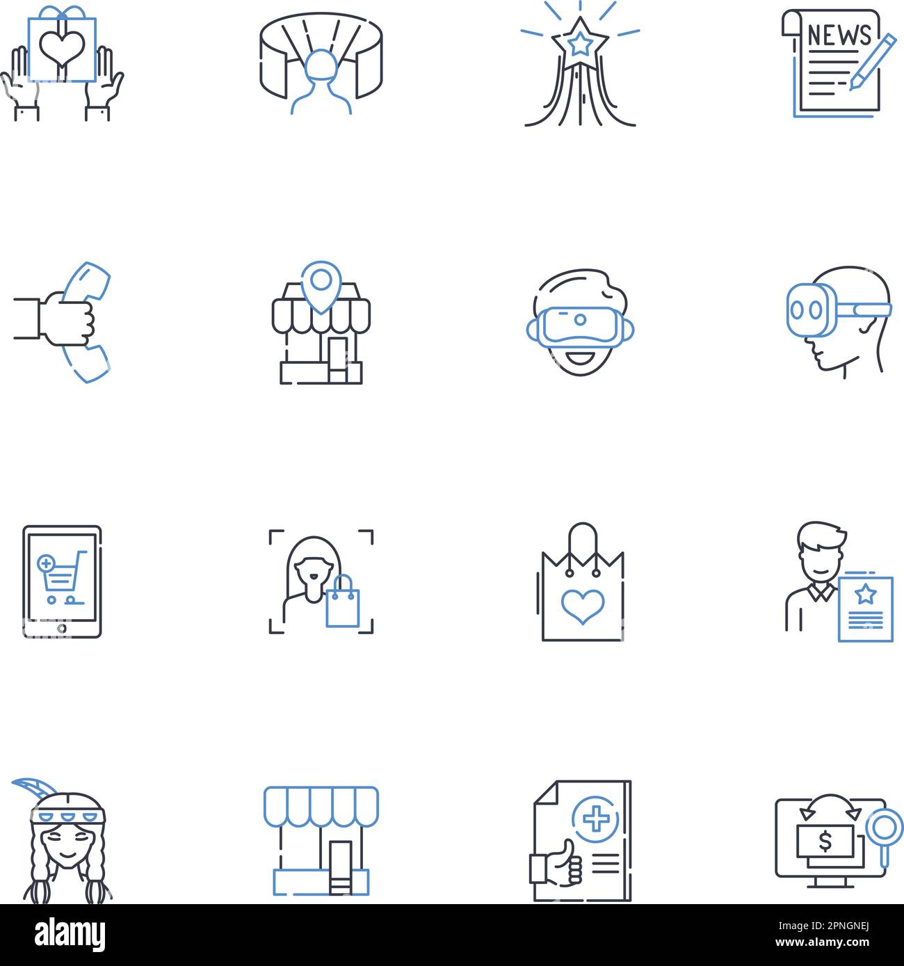 Sales pitch line icons collection. Persuade, Close, Convincing, Win ... Sales pitch line icons collection. Persuade, Close, Convincing, Win ...
