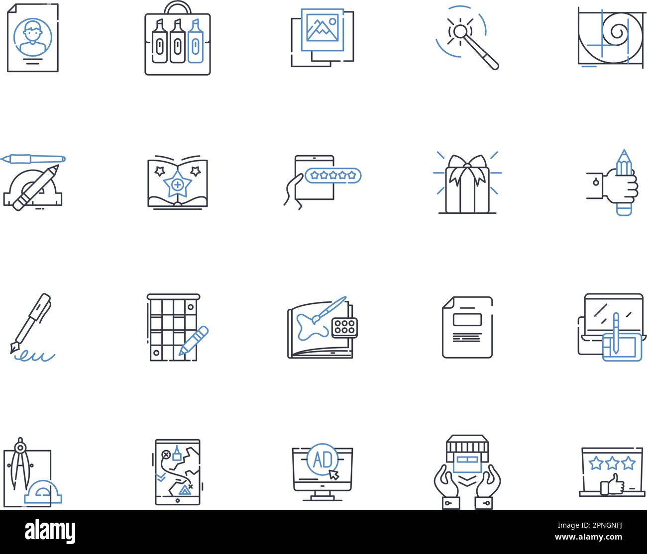 Film editing line icons collection. Transitions, Aesthetics ...