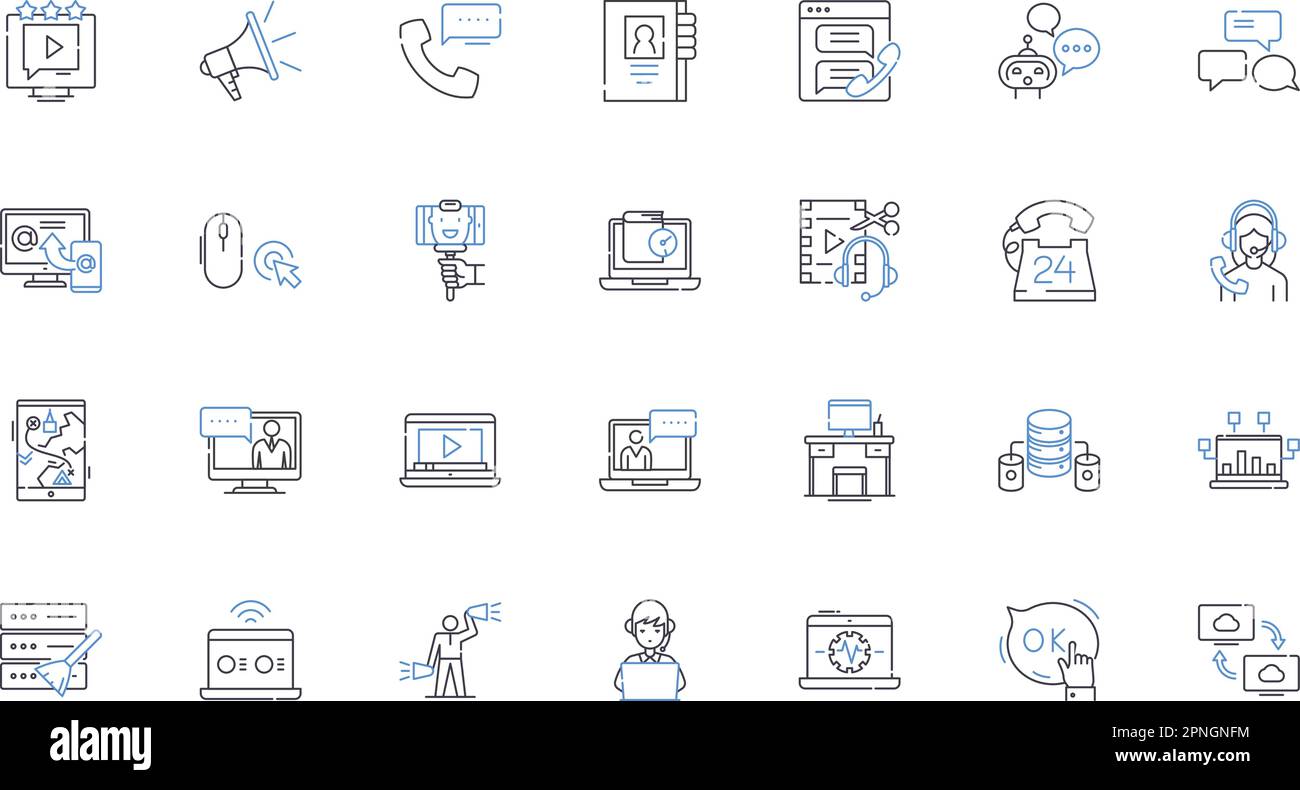 Earphs line icons collection. Wireless, Bluetooth, In-ear, Noise-cancelling, Bass, Volume, Sound ...