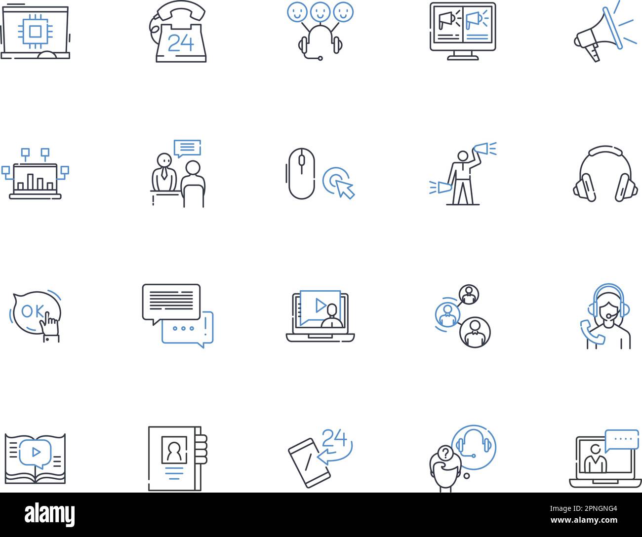 Record player line icons collection. Turntable, Vinyl, Needle, Tarm ...