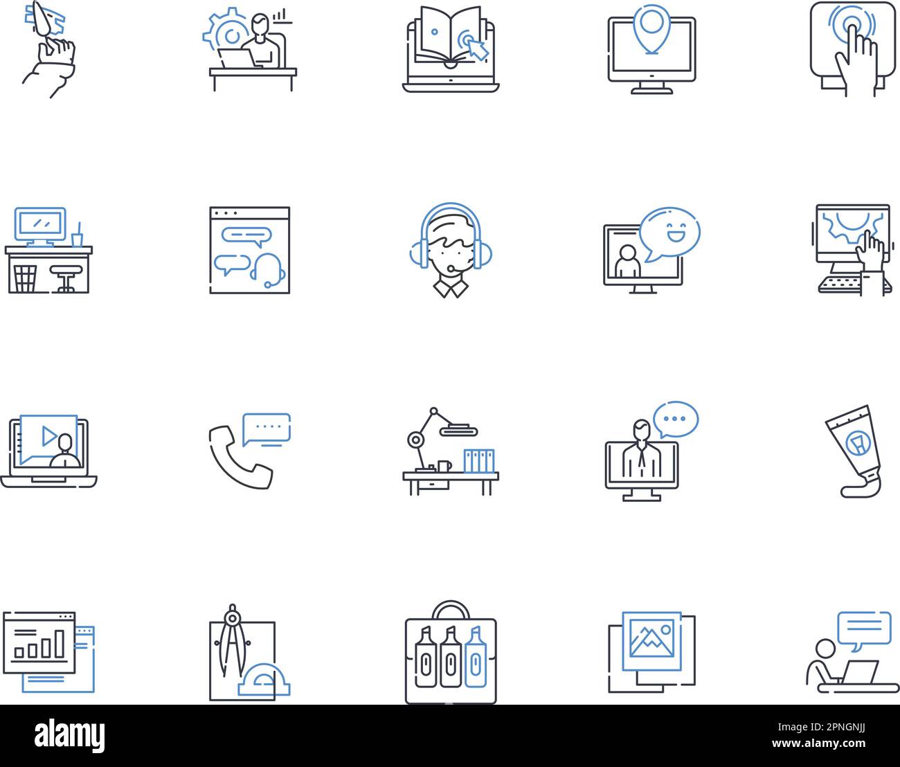 Bootcamp line icons collection. Intensive, Training, Fitness, Challenge ...