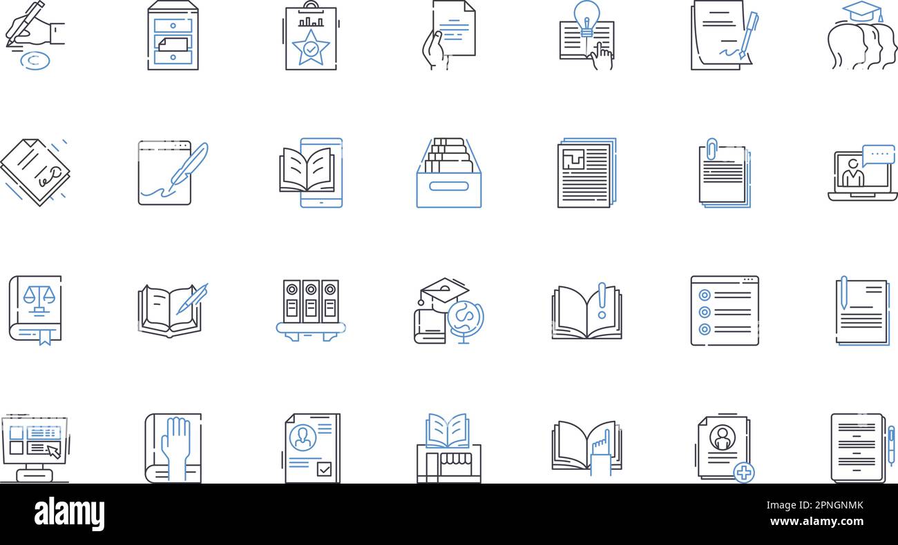 Business Analytics Line Icons Collection Optimization Metrics Insight Machine Learning