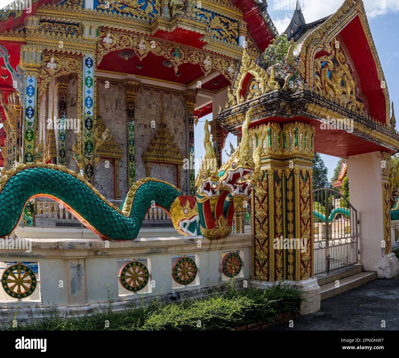 Golden Serpent Temple Stock Photo - Alamy