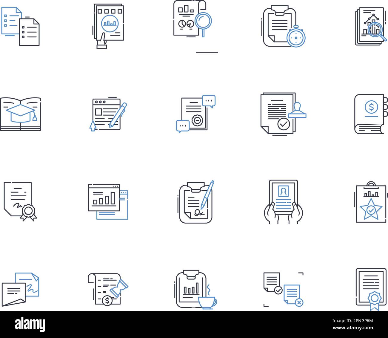Notations Line Icons Collection Symbol Annotation Mark Indicator