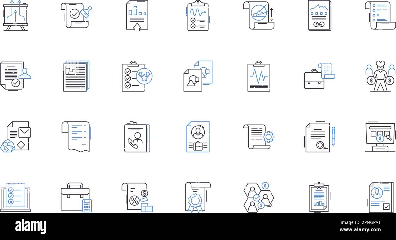 Purchase orders line icons collection. Procurement, Invoice, Supplier ...
