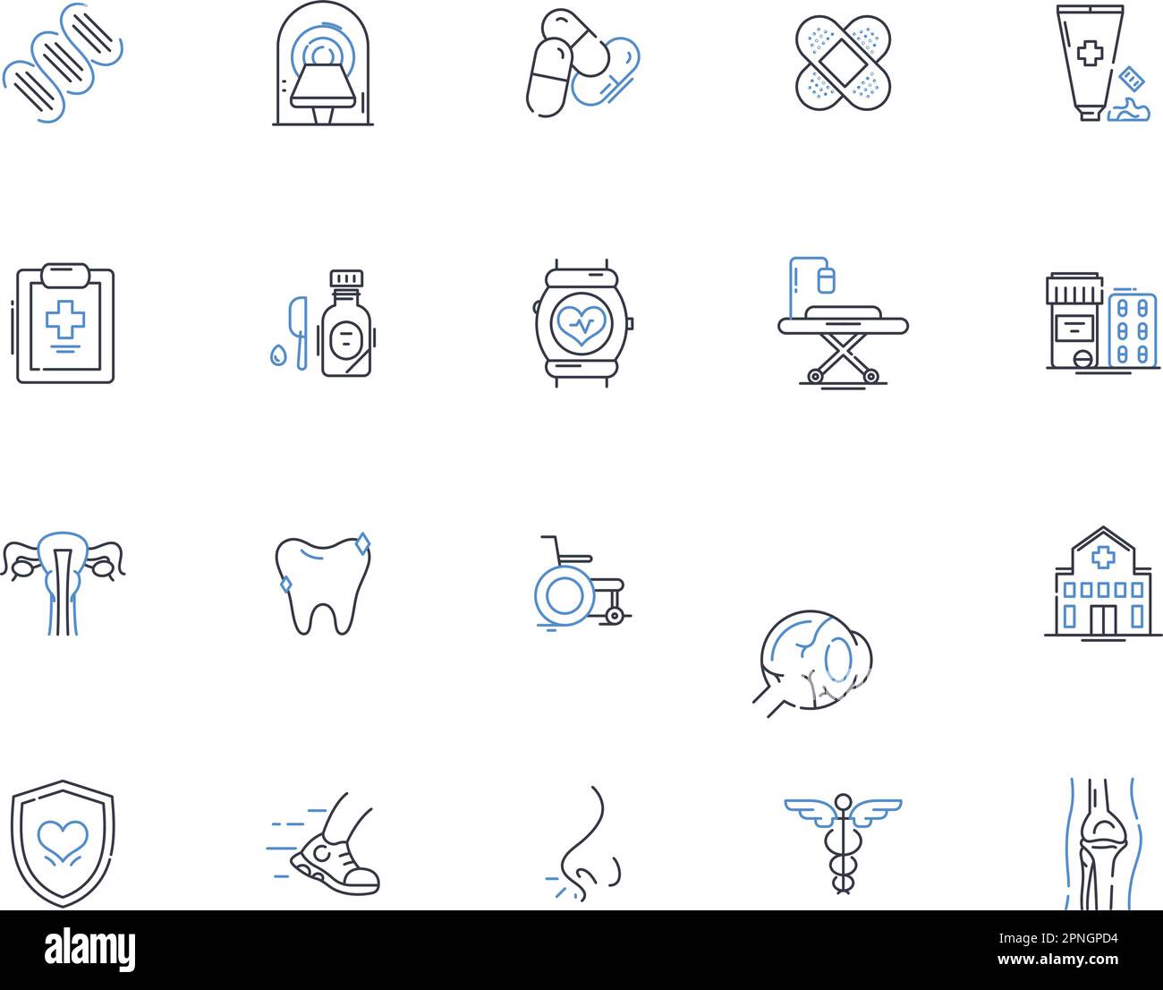 Soundness line icons collection. Health, Stability, Wholeness ...
