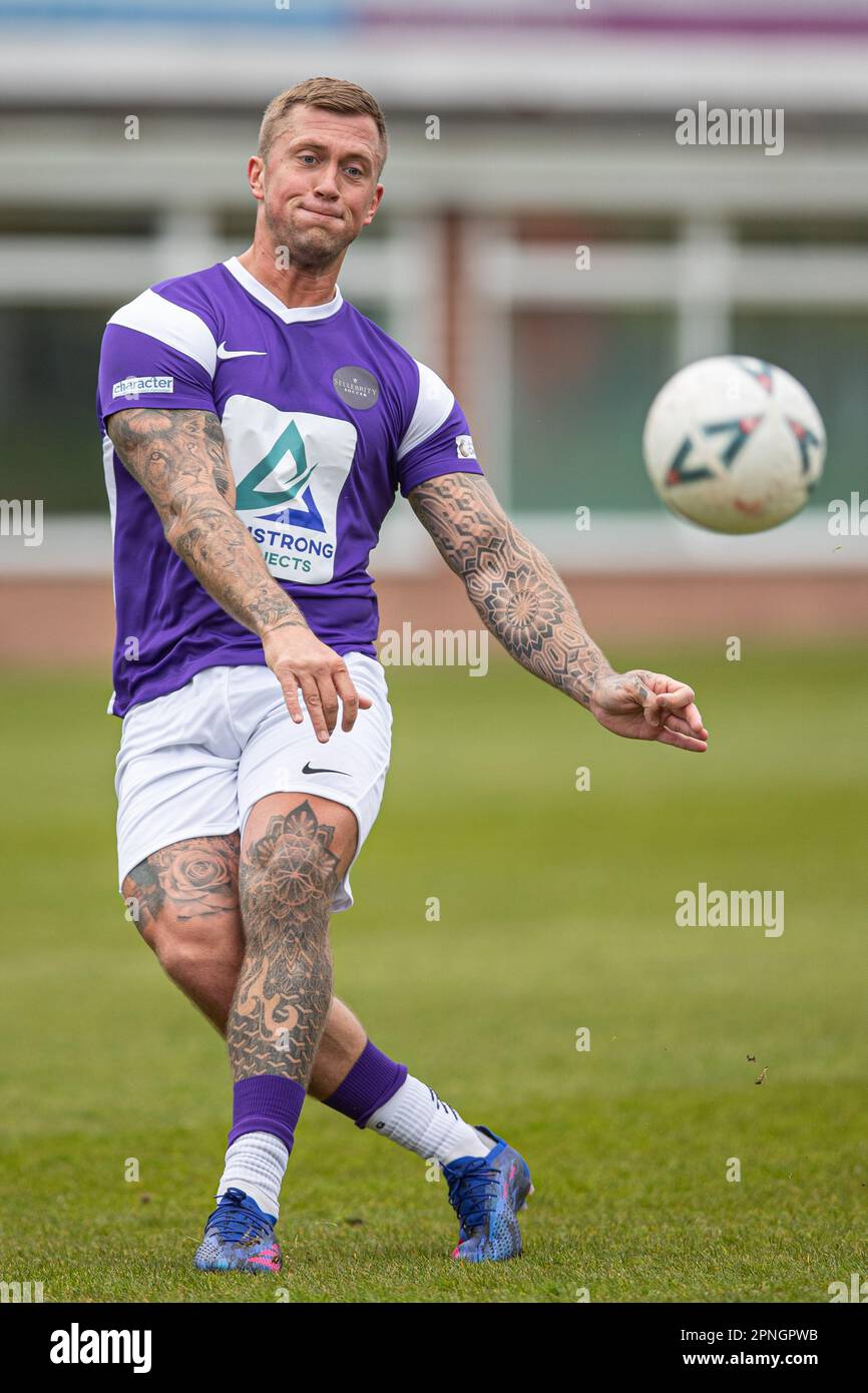 Dan Osbourne of The Only Way is Essex and Celebrity Big Brother during a CELEBRITY FOOTBALL ...