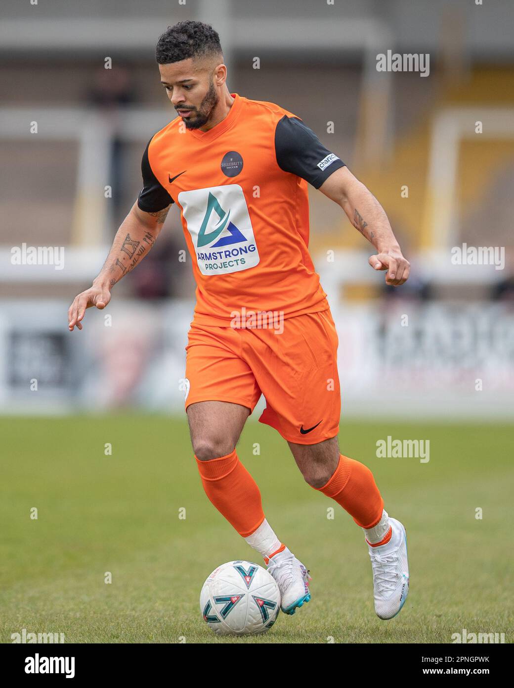Jeremy Lynch during a Celebrity Football Match at Edgar Street Football ...