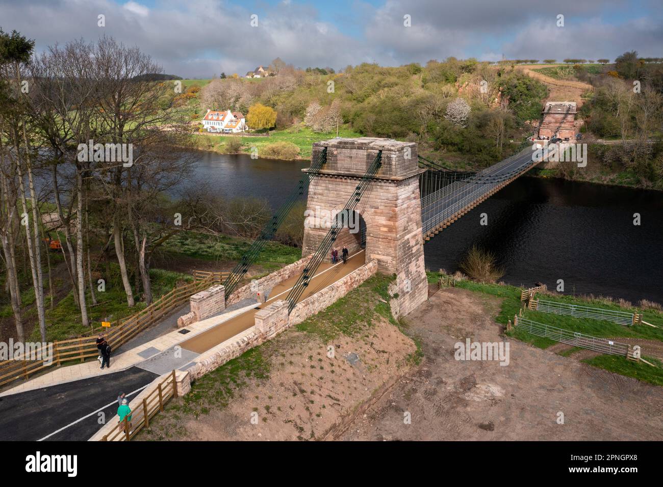 The River Tweed on the Anglo Scottish Border 18th April 2023 The newly ...