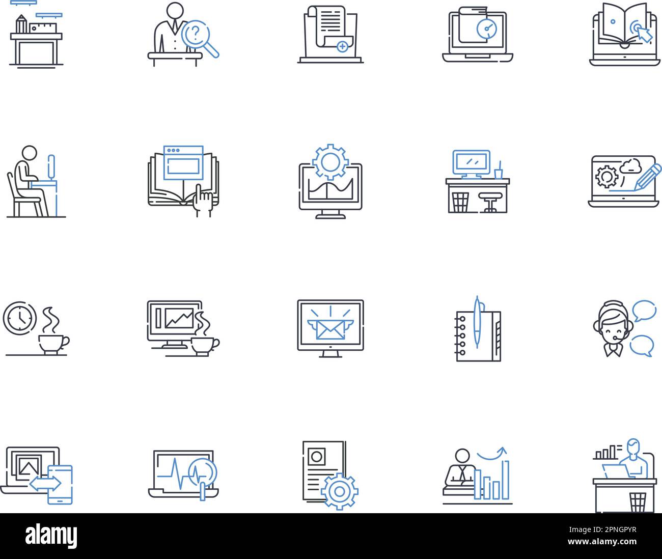 Conducting line icons collection. Baton, Symphony, Harmony, Orchestra ...