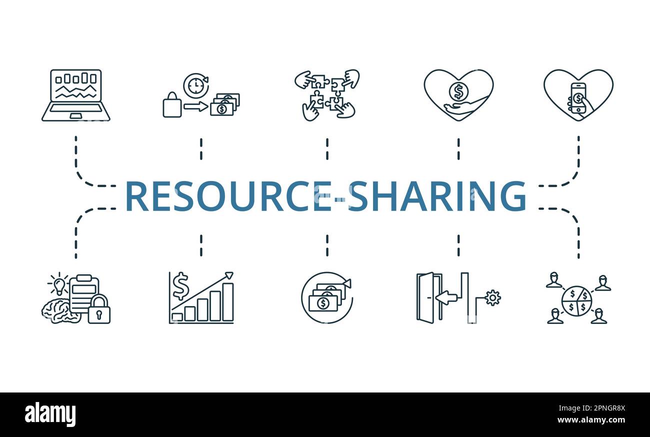 Resource sharing Stock Vector Images - Alamy