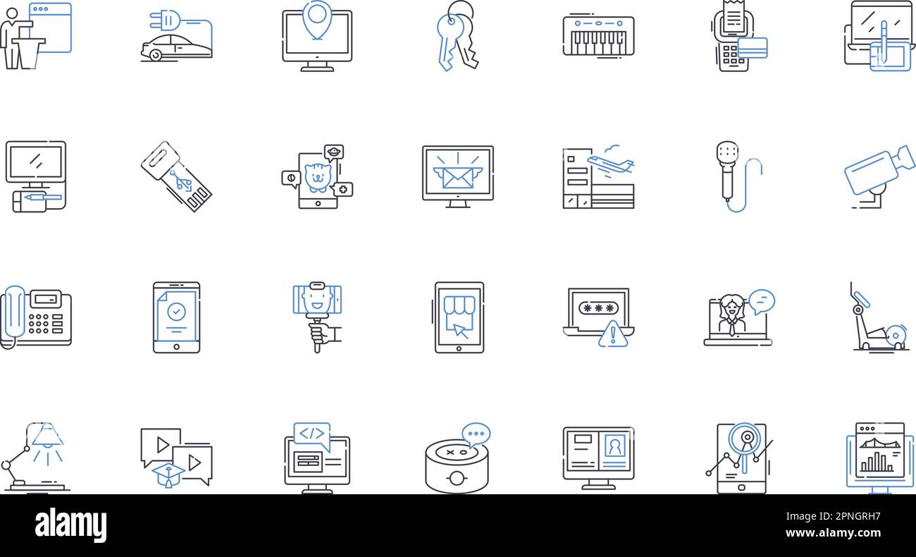 Equipment tools line icons collection. Wrenches, Hammers, Drills, Saws ... Equipment tools line icons collection. Wrenches, Hammers, Drills, Saws ...