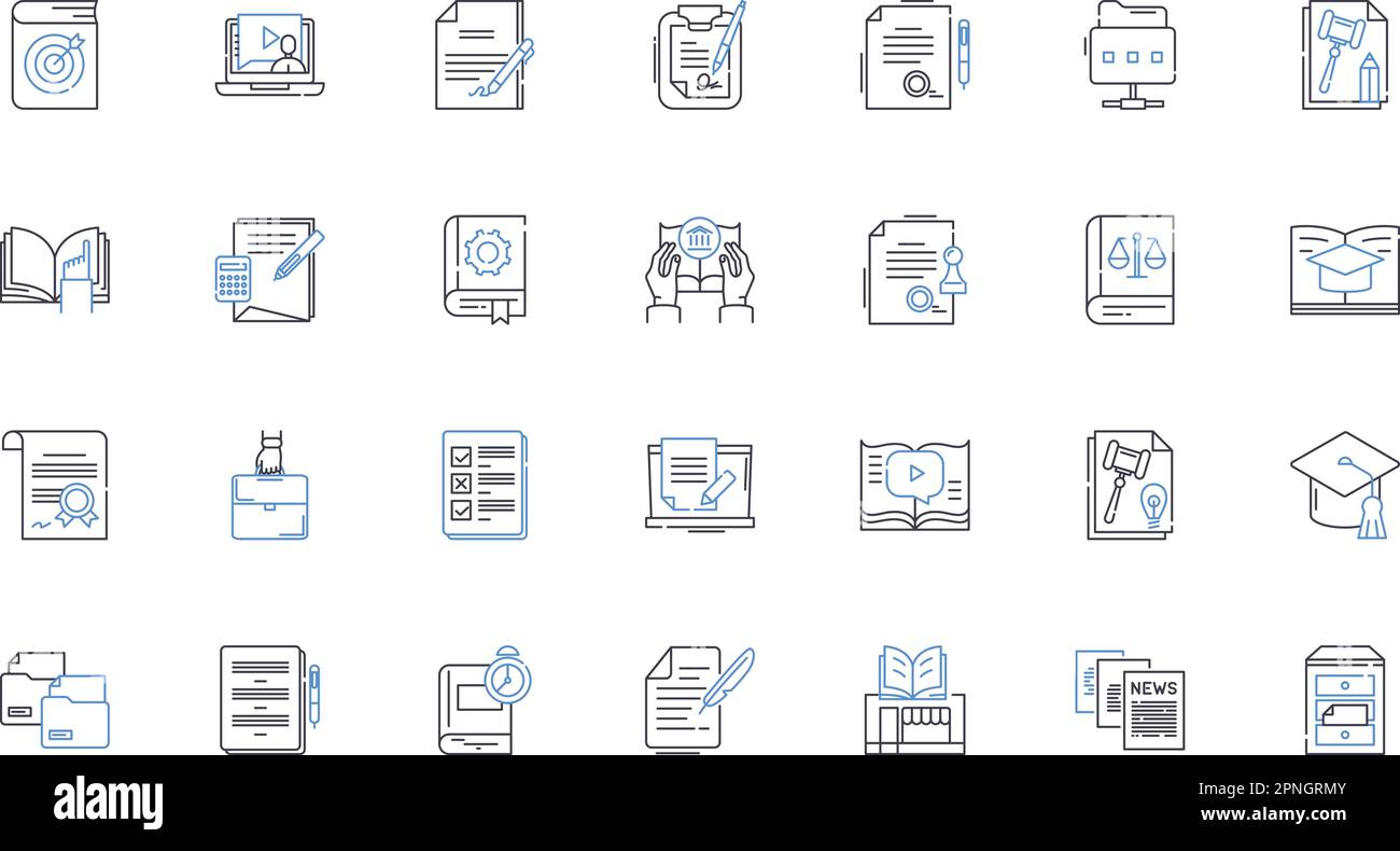 Publication line icons collection. Magazine, Journal, Newspaper ... Publication line icons collection. Magazine, Journal, Newspaper ...