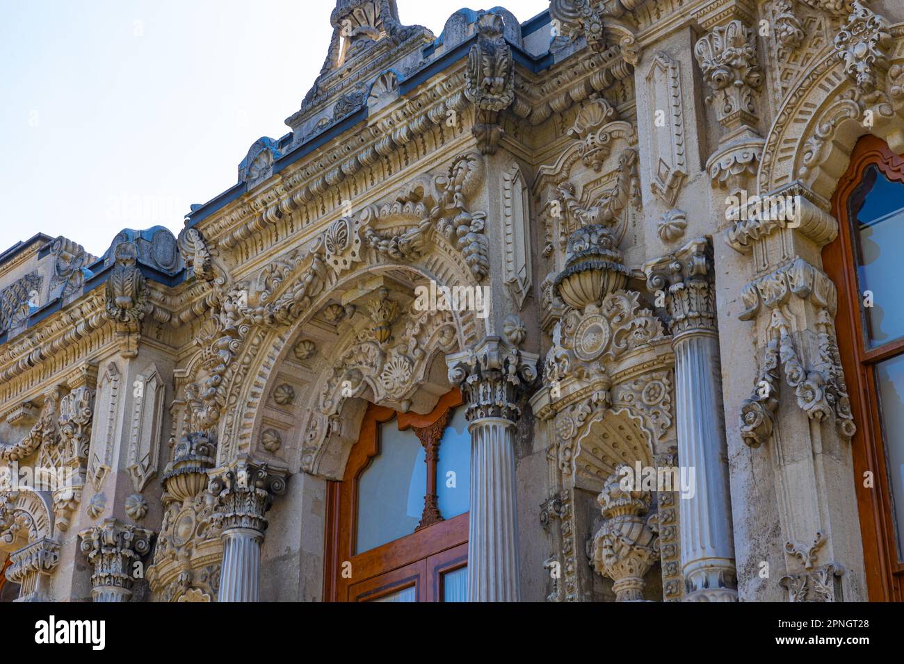 Architectural details of Ihlamur Pavilion or Ihlamur Kasri in Besiktas ...