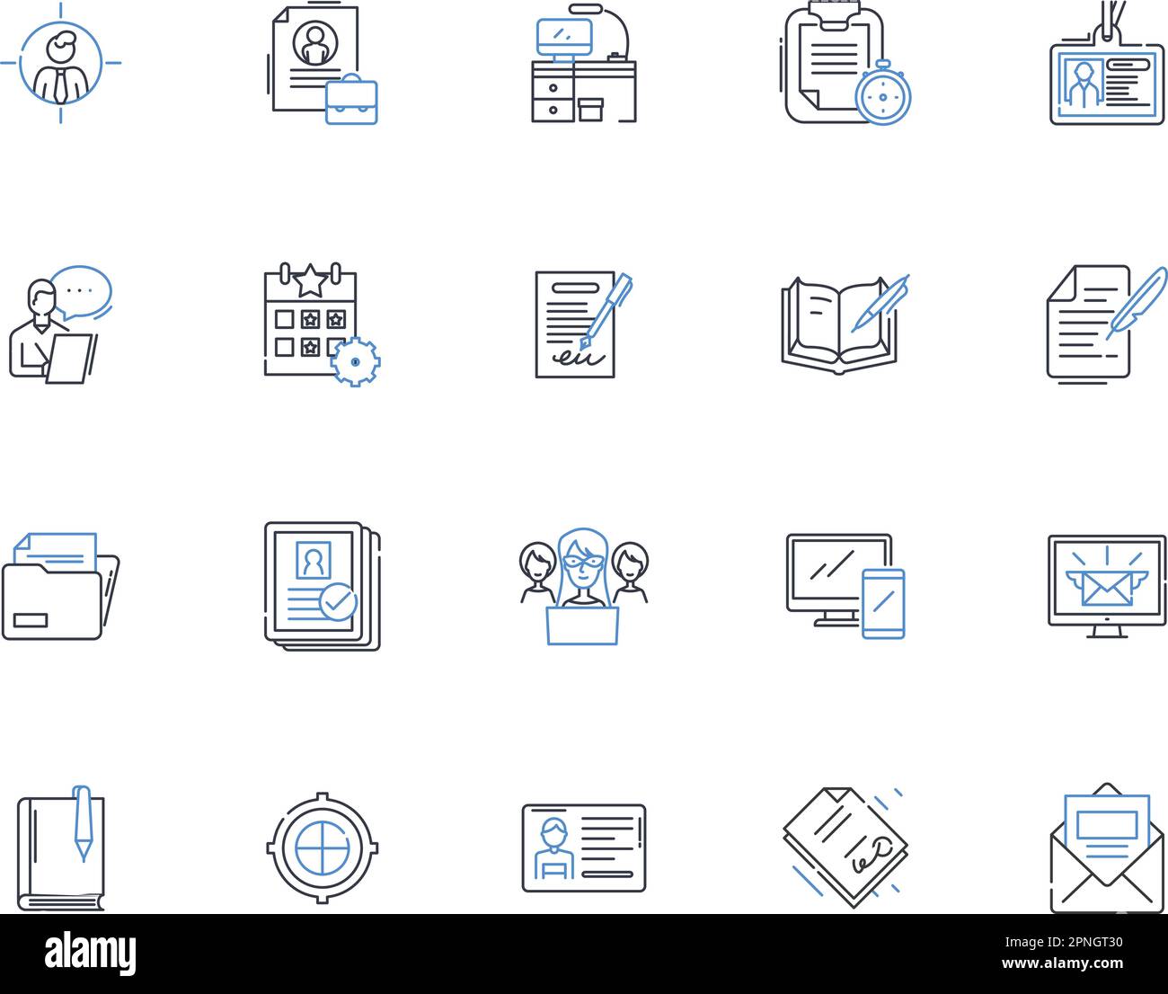 Social Media Manager Line Icons Collection Strategy Engagement Branding Analytics Content
