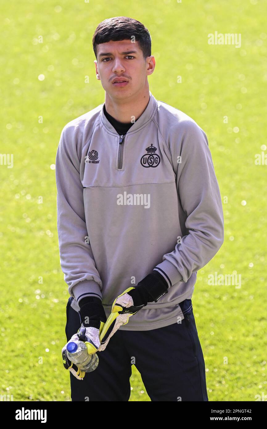 Brussels, Belgium. 19th Apr, 2023. Union's goalkeeper Imad Fellous ...