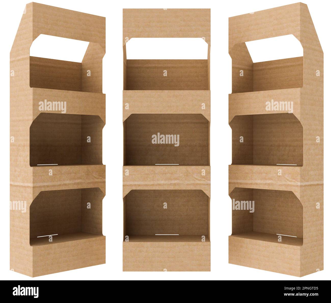 3D rendering - High resolution image pos floor display box template ...