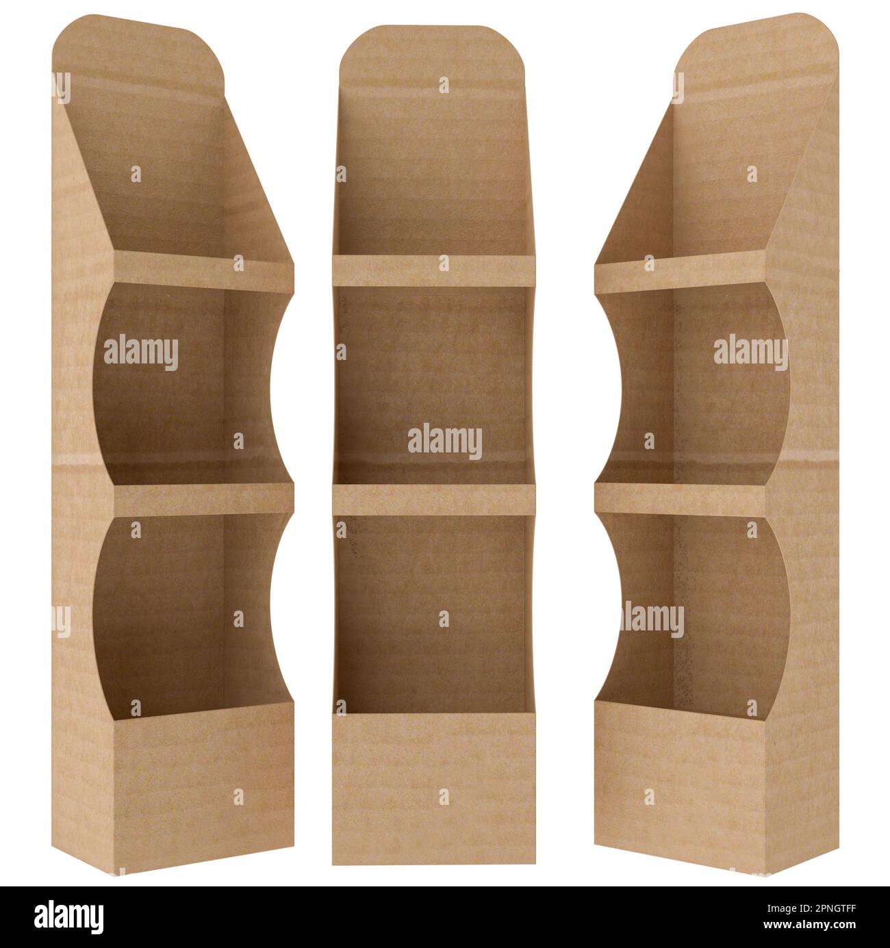 3D rendering - High resolution image pos floor display box template ...