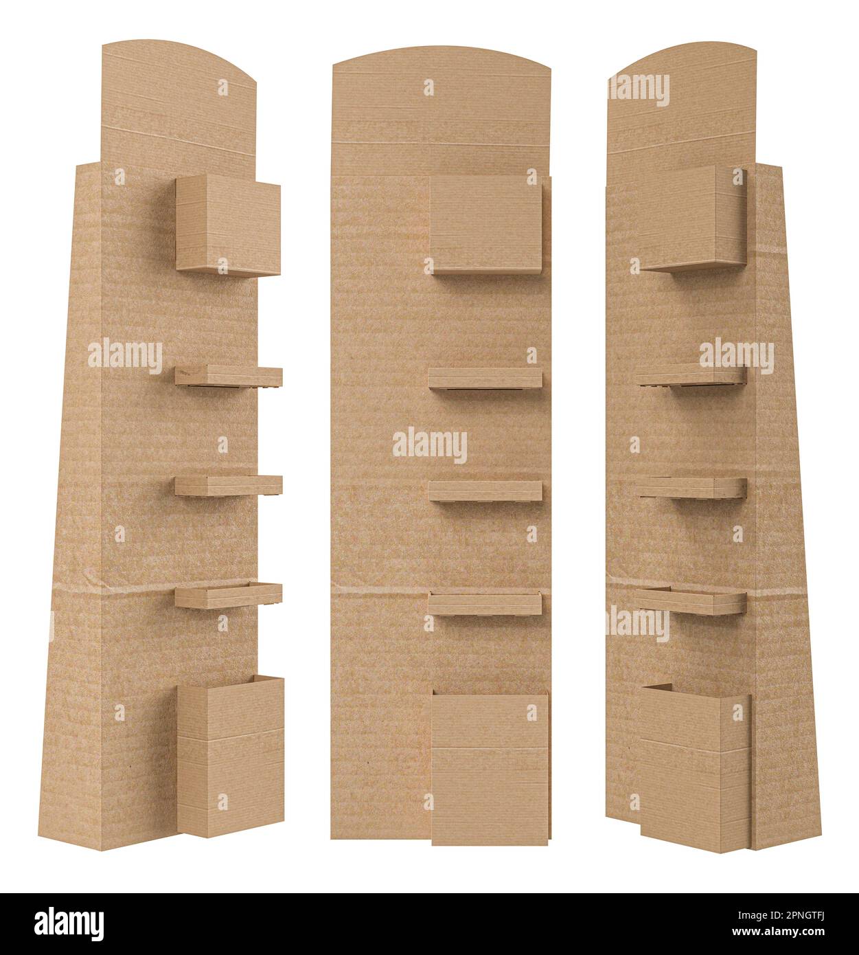 3D rendering - High resolution image pos floor display box template ...