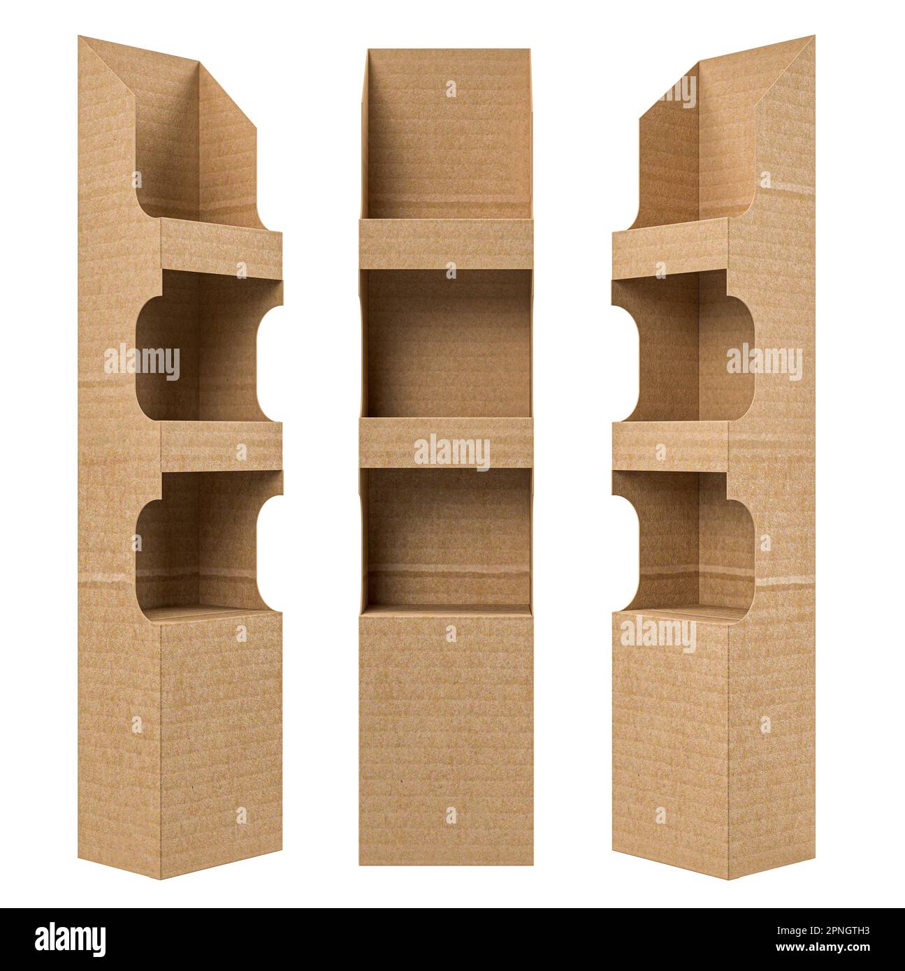 3D rendering - High resolution image pos floor display box template ...