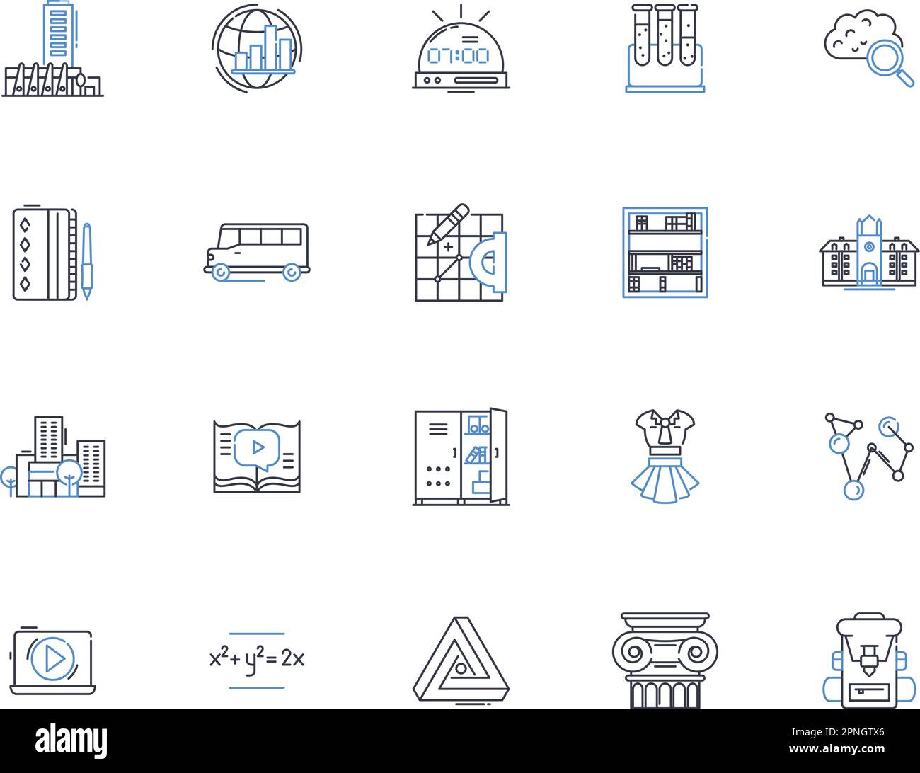 Technical school line icons collection. Vocational, Education, Training ... Technical school line icons collection. Vocational, Education, Training ...