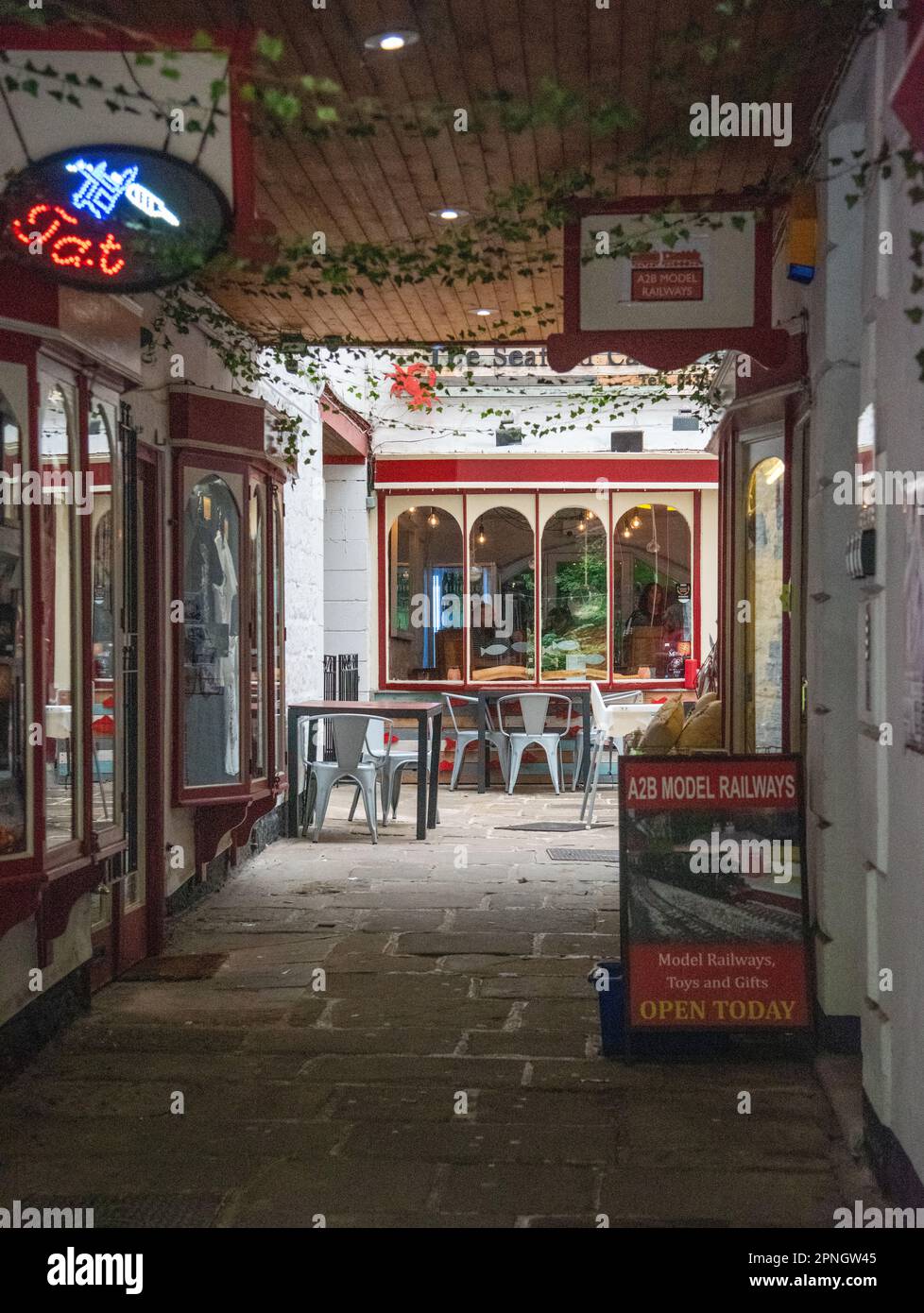 Seafood Restaurant in Matlock Bath, England Stock Photo - Alamy