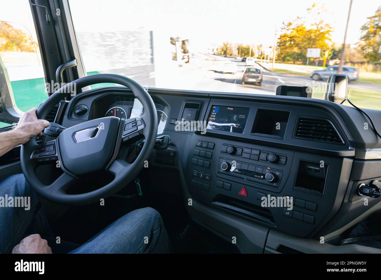 Inside truck cab hi-res stock photography and images - Alamy
